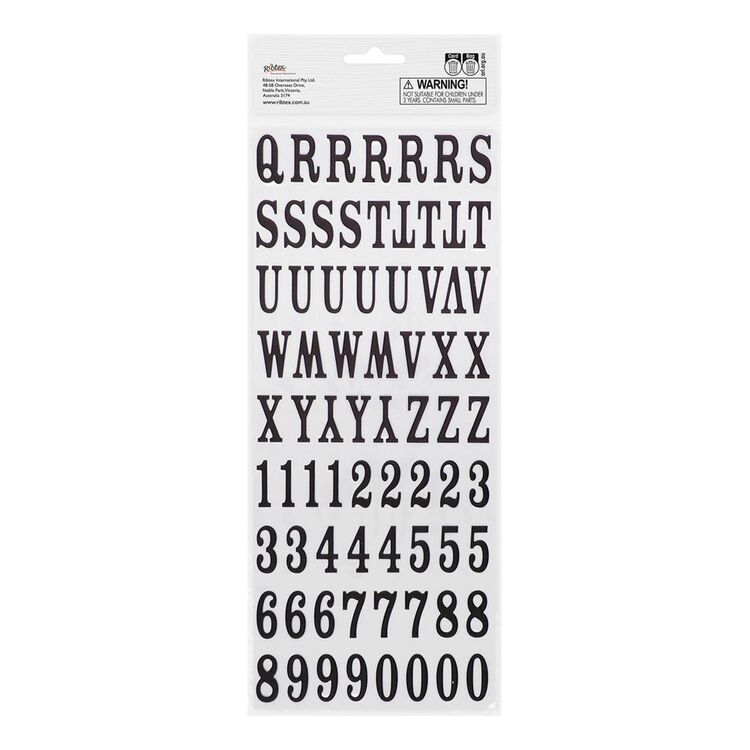 Dimensions Foam Puffy Alphabet Sticker Black dimensions-foam-puffy-alphabet-sticker-black